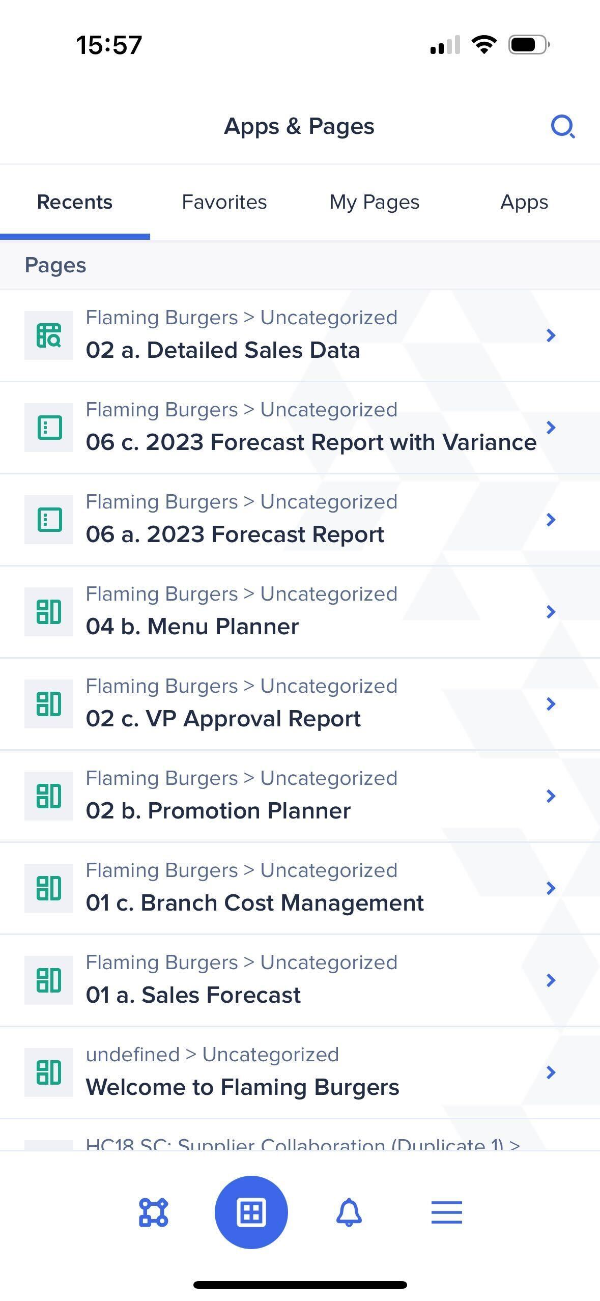 Navigate the mobile home screen | Anapedia